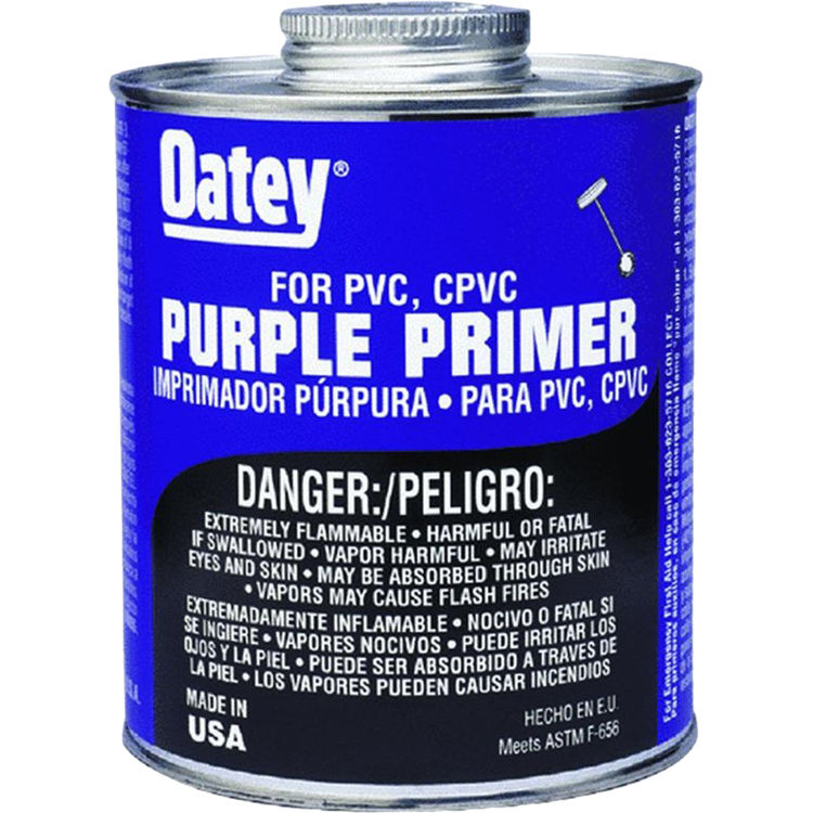 Oatey 30756 1/2 Pint Purple Primer | PlumbersStock