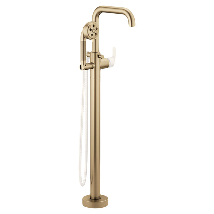 Brizo T70135-GLLHP Luxe Gold Less Handle Freestanding Tub Filler Trim ...