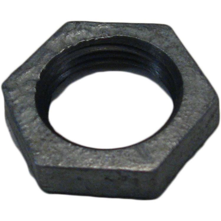 1" Galvanized Lock Nut | PlumbersStock