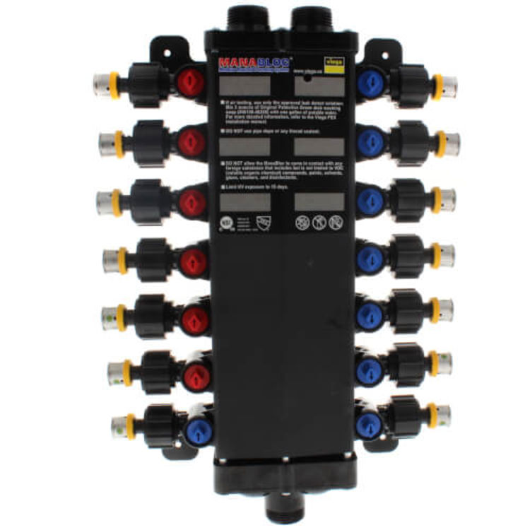 Viega Manabloc 49143 14-Port Distribution Manifold, 1/2" - Smart ...