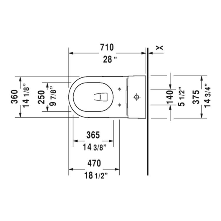 View 3 of Duravit 2133010005 Duravit 2133010005 Starck 2 Single Flush ...