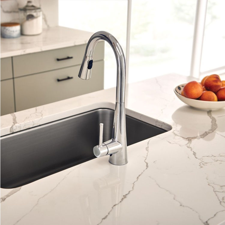 Moen 7664 Sleek Single Handle Pull-down Bar Faucet - Chrome