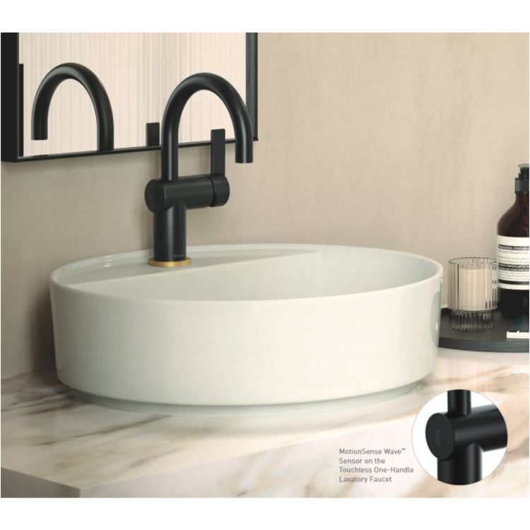 View 3 of Moen 6221BL Moen 6221BL Cia One-Handle Lavatory Faucet ...