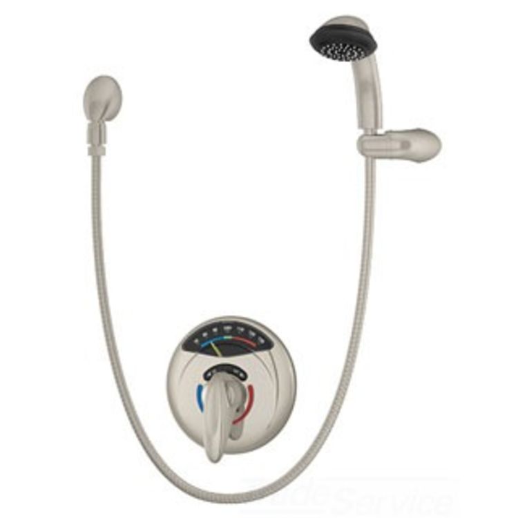 Symmons 1-250VT-H401-V Satin Nickel Visu-Temp w/ Clear-Vue Hand Shower ...