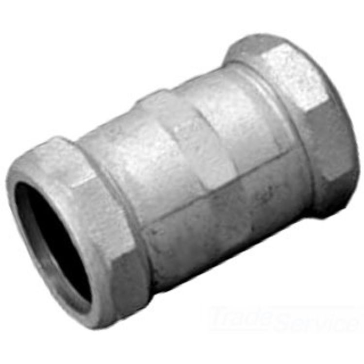 Jones Stephens C11050 1/2 Ips Galv Long Comp Coupling | PlumbersStock