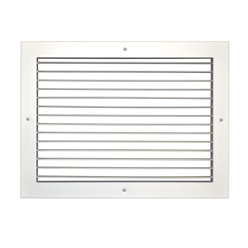 26" x 26" Aluminum Airfoil Blade Grille w/ 0° Fixed Blades Parallel to ...