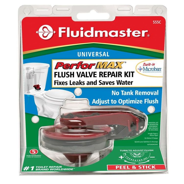 Fluidmaster 555C Flusher Fixer Kit Flapper | PlumbersStock
